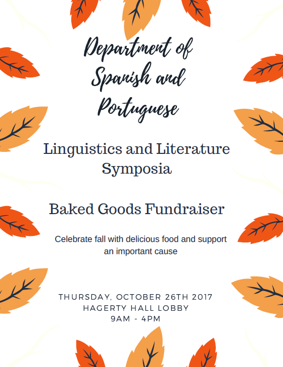 SPPO OSU Symposia Fall Baked Goods Fundraiser | Spanish & Portuguese